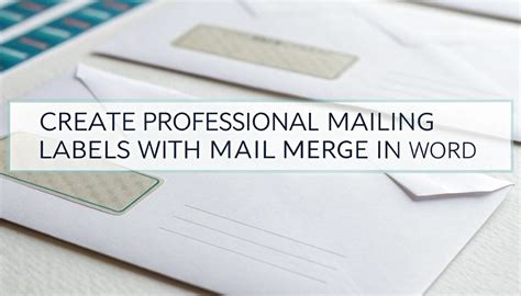 Create Professional Mailing Labels With Mail Merge In Word MSW Tutor