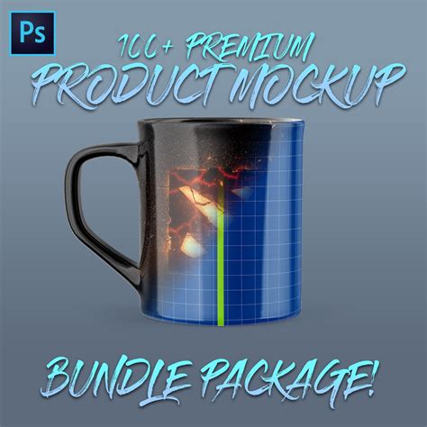 100 Premium Product Mockup Bundle Adobe Photoshop Shopee Malaysia