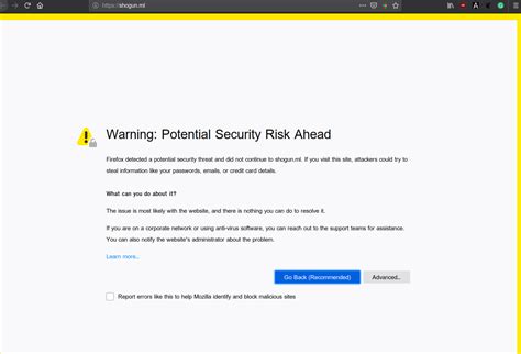 Security Warning For Website On Mozilla Firefox · Issue 4630 · Shogun Toolboxshogun · Github