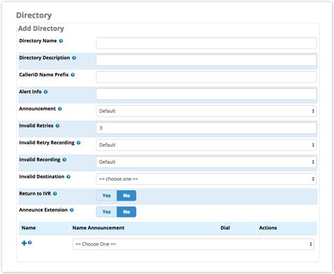 Freepbx The Freepbx Directory Module Allows You To