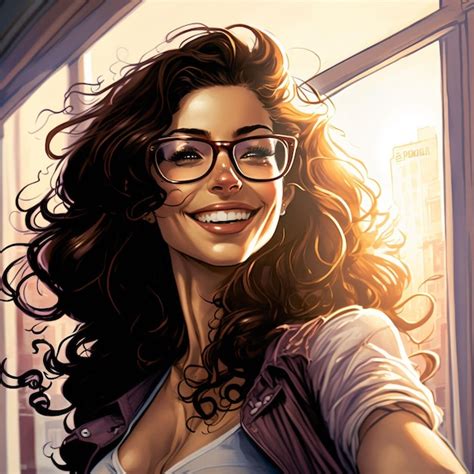 Premium Photo An Ai Generated Illustration Of A Beautiful Girl With