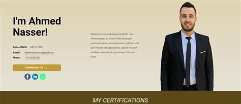 Ahmed Nasser On Linkedin Oracleapex Portfolio Interactivecv Techskills Careerdevelopment…
