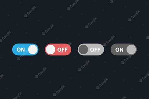 Premium Vector Switch Toggle Vector Set Off And On Button