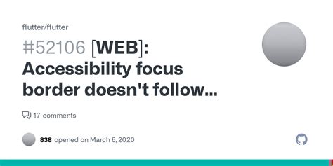 Web Accessibility Focus Border Doesnt Follow When Navigating Through Interactive Elements