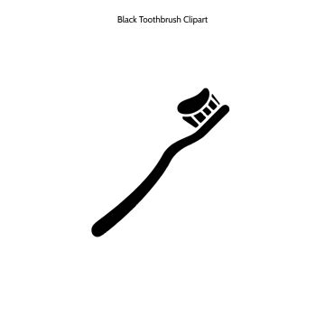 Free Black Toothbrush Clipart Template To Edit Online