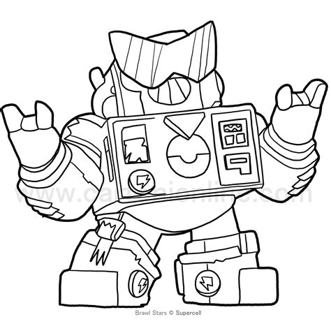 Dibujos De Surge Brawl Stars Para Colorear Vsun