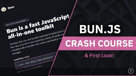 Bun Crash Course JavaScript Runtime Bundler Transpiler YouTube