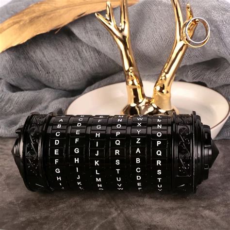 Cryptex Puzzle Boxes Da Vinci Code Mini Cryptex Lock With Hidden Compartments Anniversary