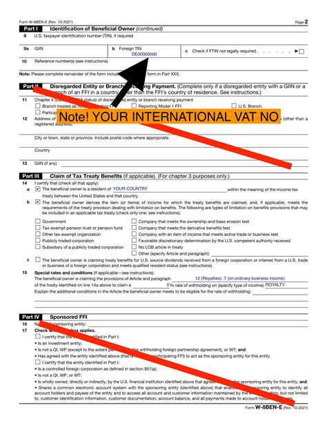 W 8ben E Fillable Form Printable Forms Free Online