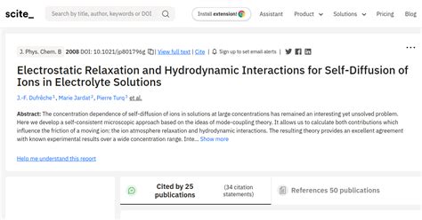 electrostatic relaxation and hydrodynamic interactions for self
