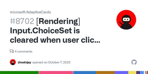 Rendering Inputchoiceset Is Cleared When User Click On Action