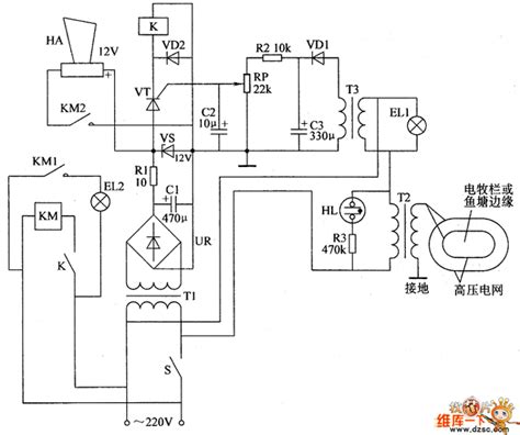 The Control Circuit Of Electric Fence Part 1 Automotivecircuit Circuit Diagram