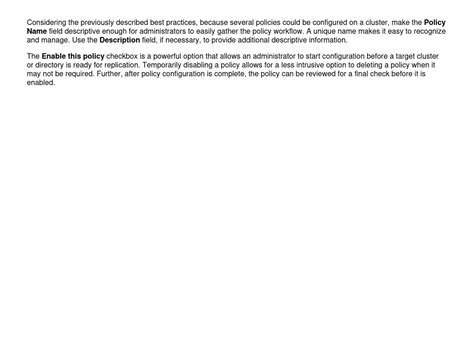 Naming And Enabling A Policy Dell Powerscale Synciq Architecture Configuration And
