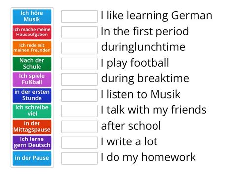 Mein Schultag Match Up