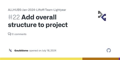 Add Overall Structure To Project · Issue 22 · Allhubs Jan 2024 Liftoffteam Lightyear · Github