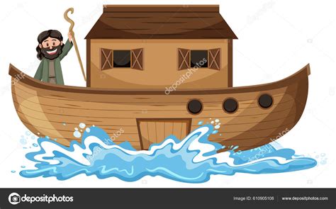 Noahs Ark Cartoon Character Set Illustration Vector De Stock Por ©brgfx