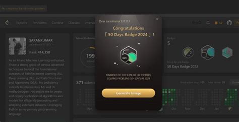 Saran Kumar S On Linkedin 50daysofcode Codingpersistence Aiincoding Futureofdsa