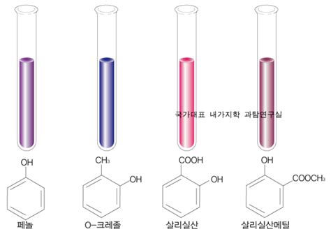 페놀류와 염화철 정색 반응 네이버 블로그