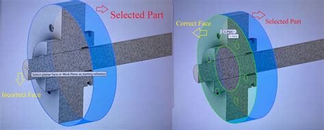 Solved Constrain The Face To Be Selected With The Selected Part