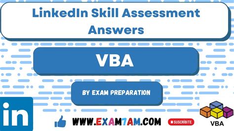 Vba Linkedin Skill Assessment Answer 2023 Exam Preparation Linkedin