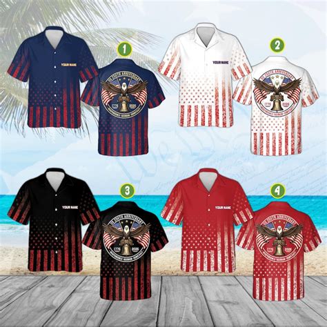 Custom Usa 250th Anniversary Hawaiian Shirt 17762026 Patriotic Eagle
