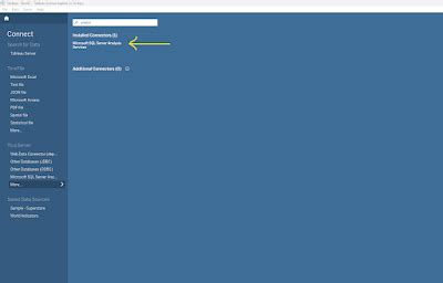 Sql Server Connect Tableau With Powerbi Dataset