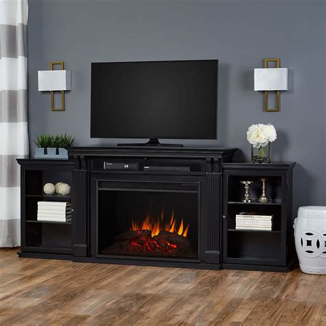 Tracey Grand Infrared Electric Fireplace Entertainment Center In Black