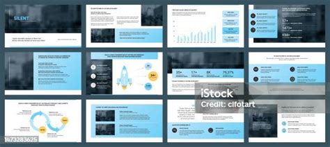 파워 포인트 및 기조 연설 프리젠 테이션은 디자인 템플릿과 인포 그래픽의 요소를 슬라이드합니다 형판에 대한 스톡 벡터 아트 및 기타 이미지 Istock