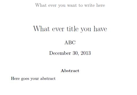 Specific Type Of Header TeX LaTeX Stack Exchange