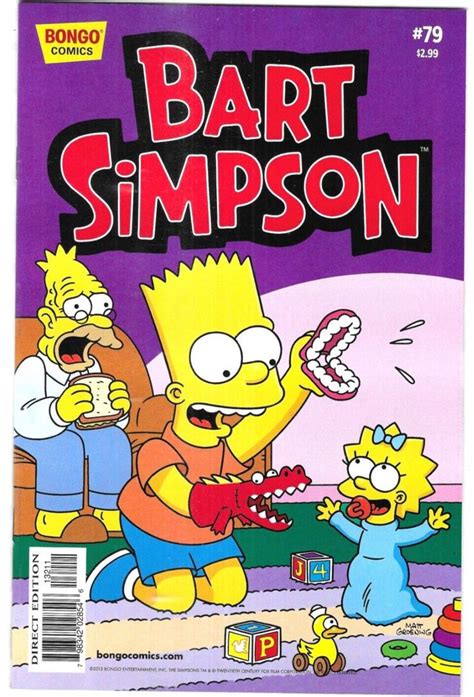 Bart Simpson Comic First Print Cover A Matt Groening Arie Kaplan Bongo Ebay Bart