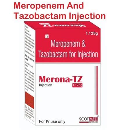 Meropenem And Tazobactam Injection 20 Ml Strength 125 Mg At Rs 400 Vial In Yamuna Nagar