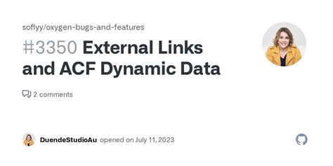 External Links And Acf Dynamic Data · Issue 3350 · Soflyyoxygen Bugs And Features · Github