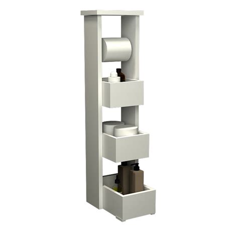 Тумба для ванної кімнати туалету Бора 250x330x920 Білий Гамма стиль фото відгуки