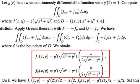 Calculus Computing The Integral Using Greens Theorem Mathematics