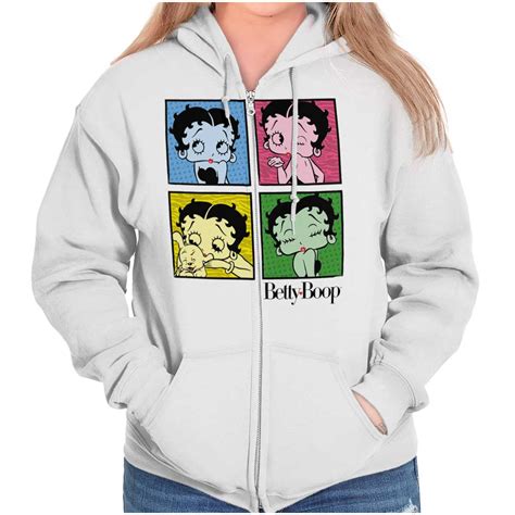 Betty Boop Zip Hoodie Betty Boop Officially Licensed Brisco