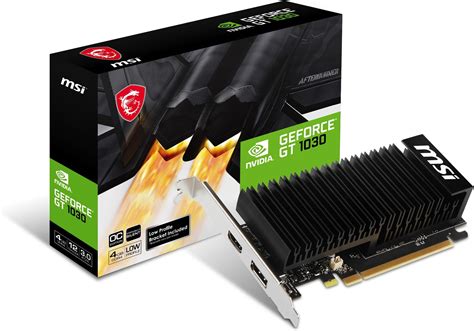 Msi Geforce® Gt 1030 4ghd4 Lp Oc Scheda Video 4gb Ddr4 64 Bit 384 Cuda Cores Boost 1430 Mhz