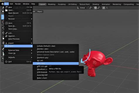 how to export a game asset from blender to unreal engine blender