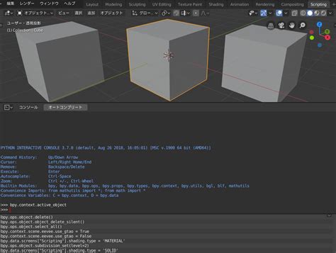 Python入門 コピペで覚えるぱいそんBlender 忘却まとめ