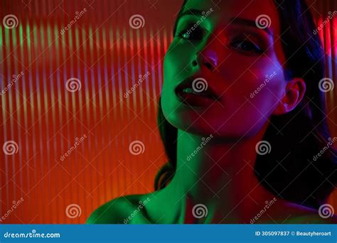 Photo Of Attractive Girl Feel Tempting Enjoying Body Therapy Treatment For Night Club Event