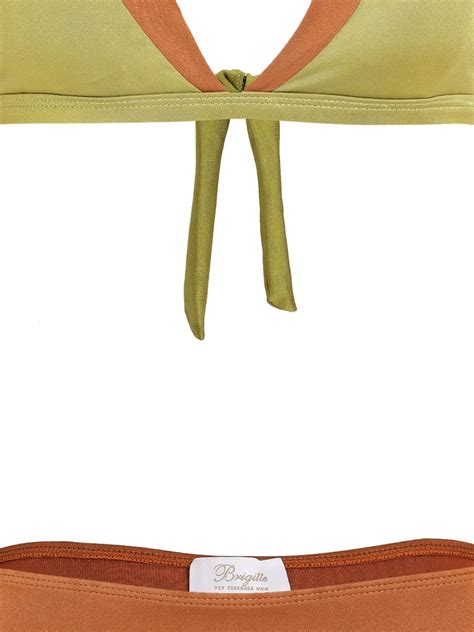 Brigitte Martina Bikini Set Orange Farfetch