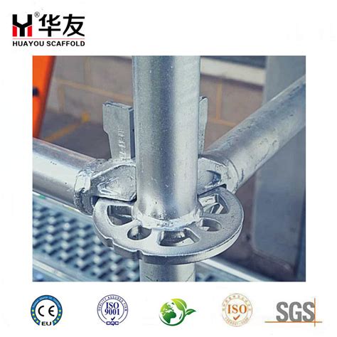 Q345b Ringlock Layher Scaffolding Multidirectional Vertical Standard Horizontal Ledger Modular