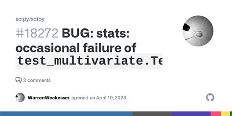 BUG Stats Occasional Failure Of Test Multivariate TestOrthoGroup Test Det And Ortho Issue