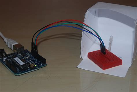 Controlling An Rgb Led With Arduino And Processing 4 Steps Instructables