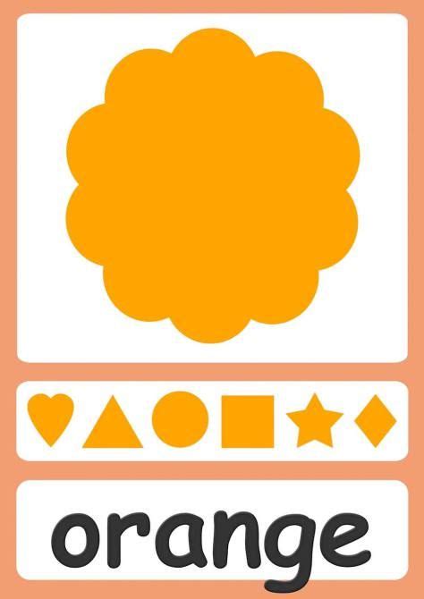 Orange Flashcard Learn German Flashcards Free Flashcards Alayneabrahams