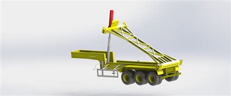 大鹅颈骨架后翻自卸半挂车 1131043 600 SOLIDWORKS 2020 模型图纸下载 懒石网