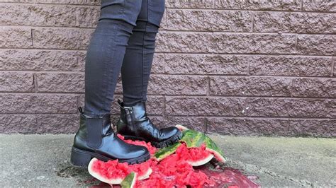 Watermelon Crush In Black Boots Justminnie Clips4sale