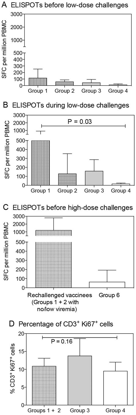 Siv Gag Specific Ifn γ Secreting Cells Were Measured By Elispot Assay