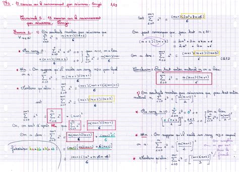 Suites Raisonnement Par Récurrence Exercices Corrigés Pdf Chtoby Pomnili