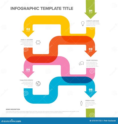 Colorful Infographic Timeline Diagram Template For Business 6 Steps Modern Timeline Diagram