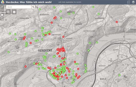 User Interface For The Web Map Application To Evaluate The Spatial